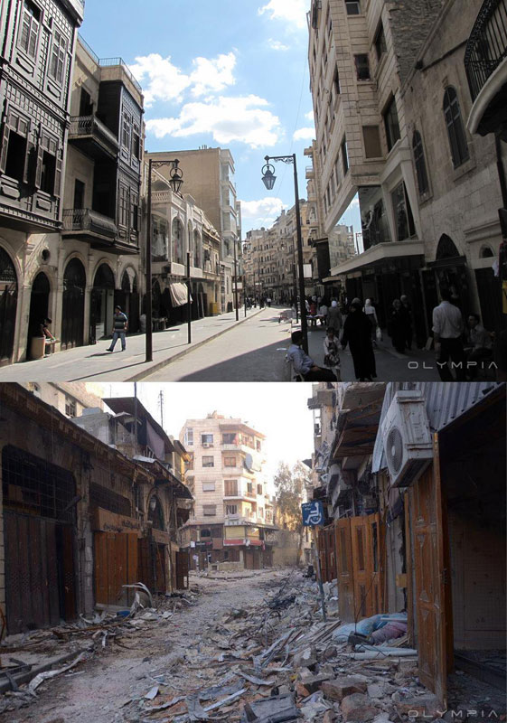 A Syrian Restaurant is Posting Before and After Photos of Aleppo and It ...