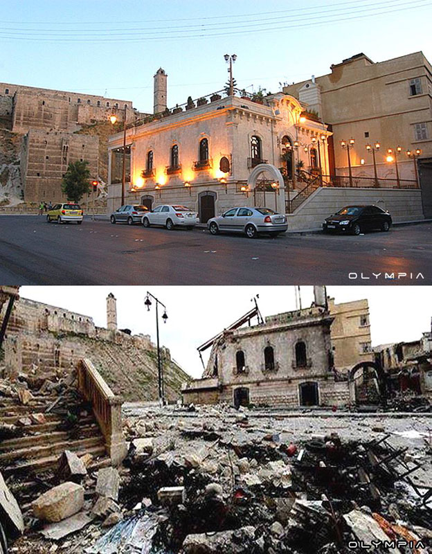 A Syrian Restaurant is Posting Before and After Photos of Aleppo and It ...
