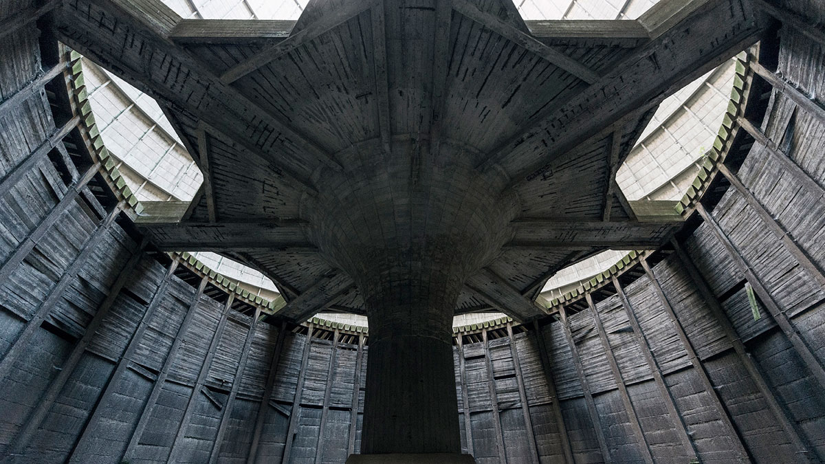 The Insides of these Abandoned Cooling Towers Look Straight Out of a ...