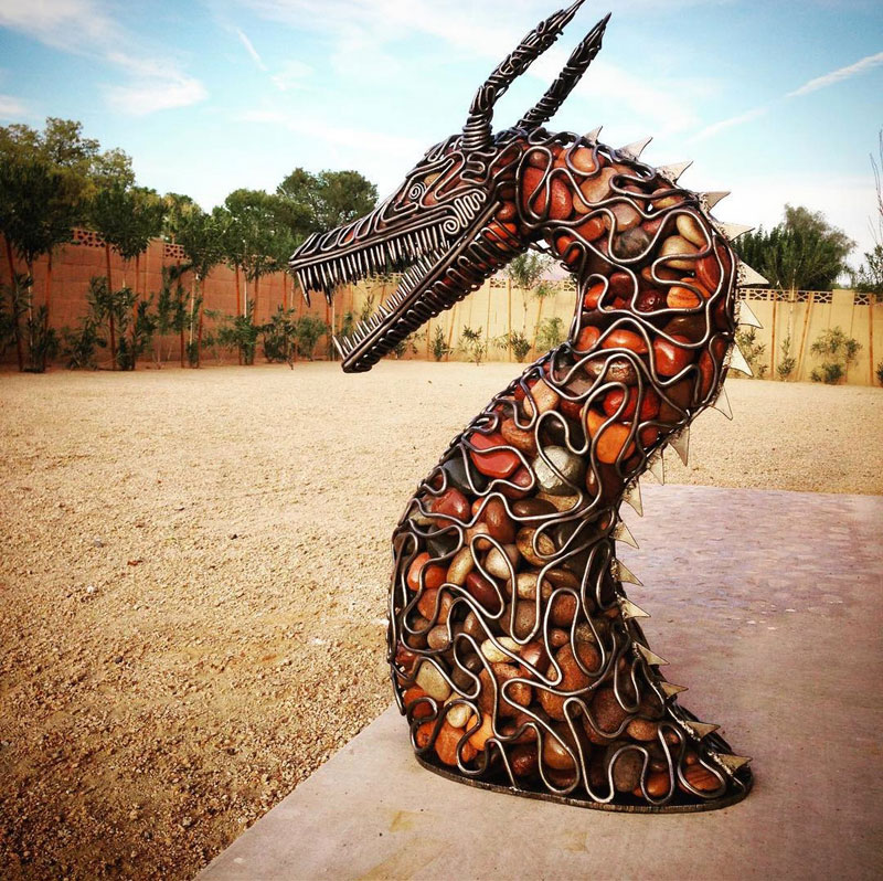 Incredible Sculptures Made from Metal and River Rock » TwistedSifter