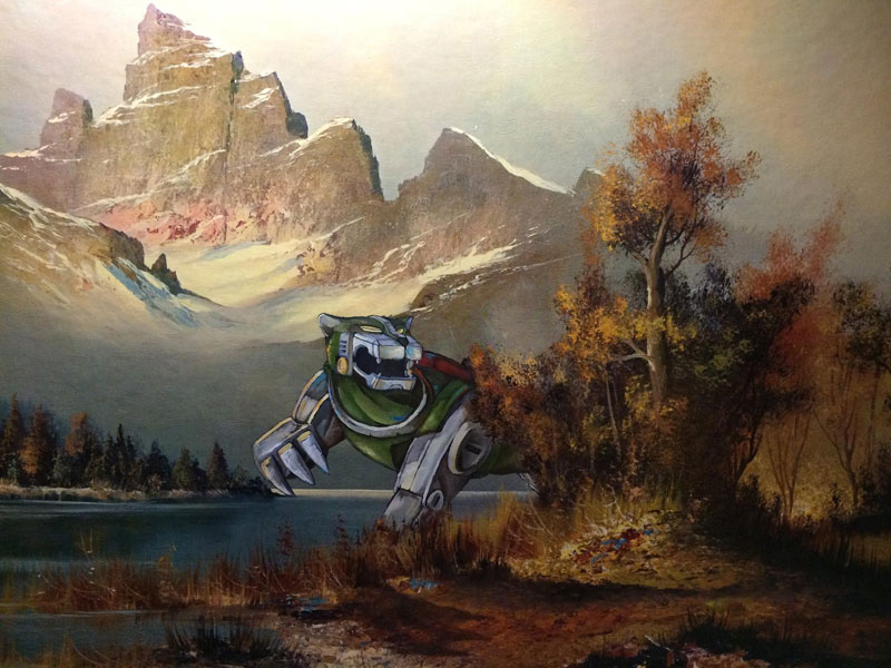 Dave Pollot Paints Your Favorite Characters Into Discarded Paintings ...