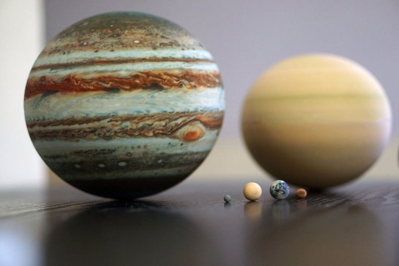 3D-Printed, Scale Model of the Solar System Fits in the Palm of Your ...