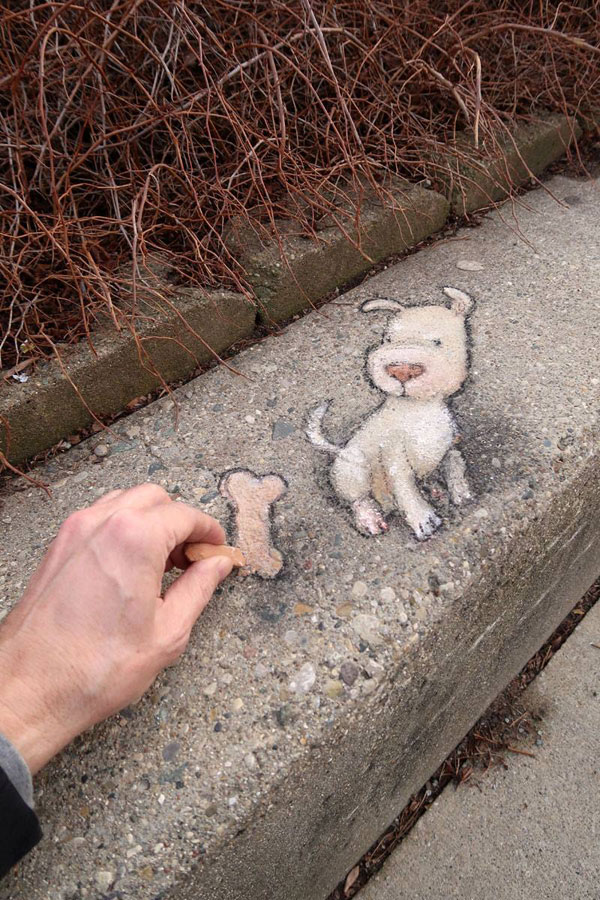 David Zinn Uses Chalk to Brighten People’s Days » TwistedSifter