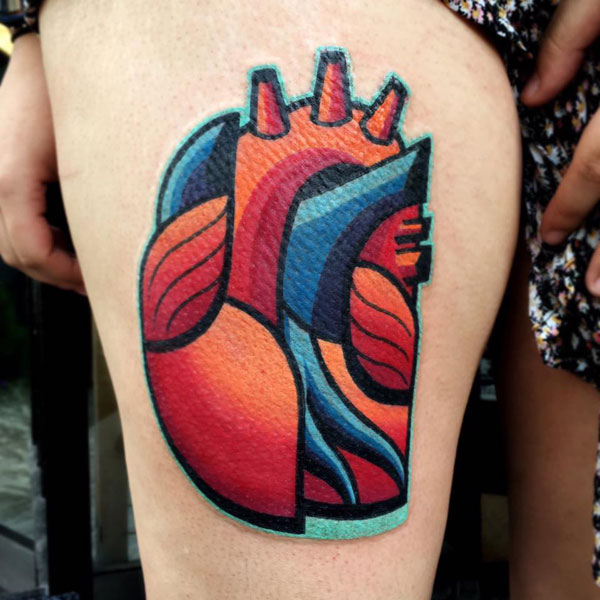 18 Awesome Abstract and Cubist Style Tattoos by Mike Boyd » TwistedSifter