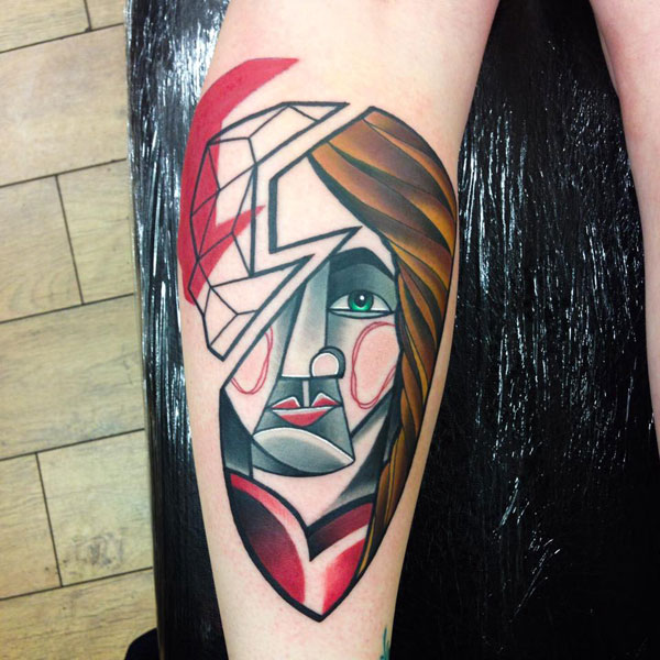 18 Awesome Abstract and Cubist Style Tattoos by Mike Boyd » TwistedSifter