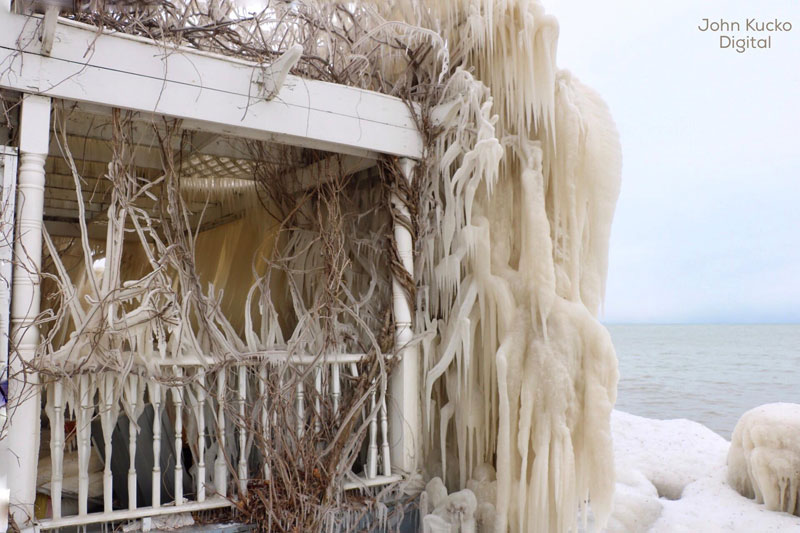 Crashing Waves, Strong Winds and Freezing Temps Encase Home in Ice ...