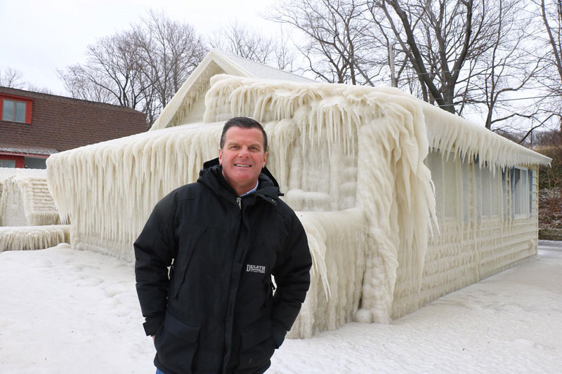 Crashing Waves, Strong Winds and Freezing Temps Encase Home in Ice ...
