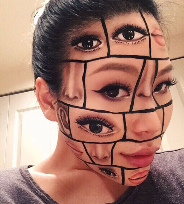 This Makeup Artist Can Transform Her Face Into a Glitch in the Matrix ...