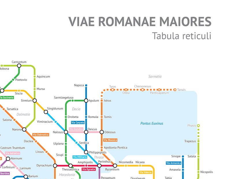 A Roman Empire Subway Map of their 250,000 Mile Road Network ...