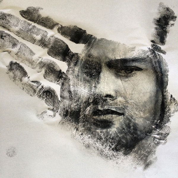 Painter Uses Hand as Stamp in Creative Series of ‘Handprints ...