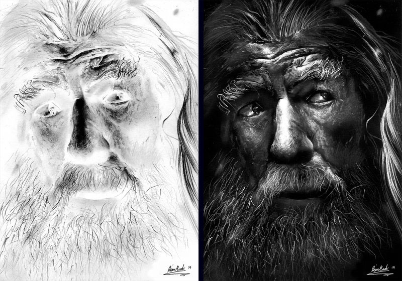 Trippy Negative Pencil Drawings by Liam York » TwistedSifter