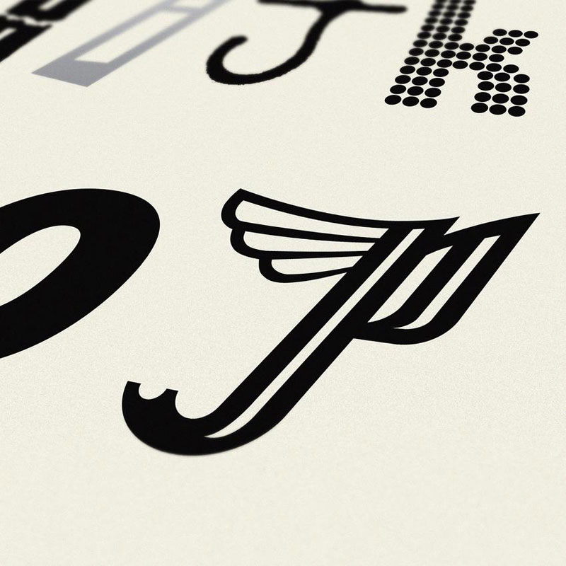 Awesome Alphabet Posters Made from Classic and Alternative Rock Band ...