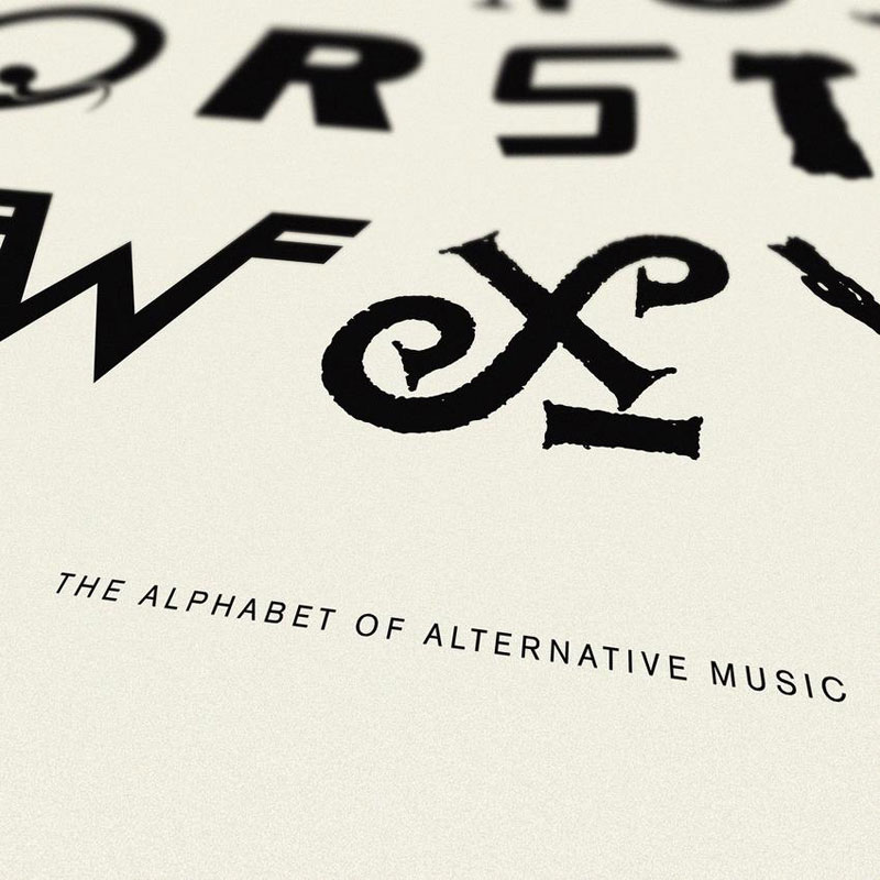 Awesome Alphabet Posters Made from Classic and Alternative Rock Band ...
