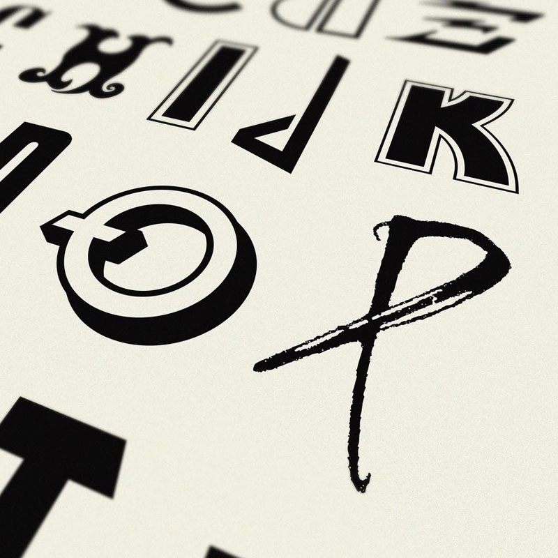 Awesome Alphabet Posters Made from Classic and Alternative Rock Band ...