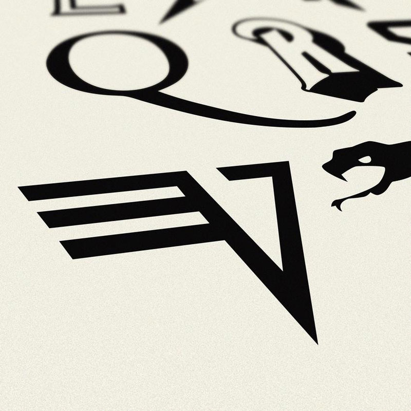Awesome Alphabet Posters Made from Classic and Alternative Rock Band ...