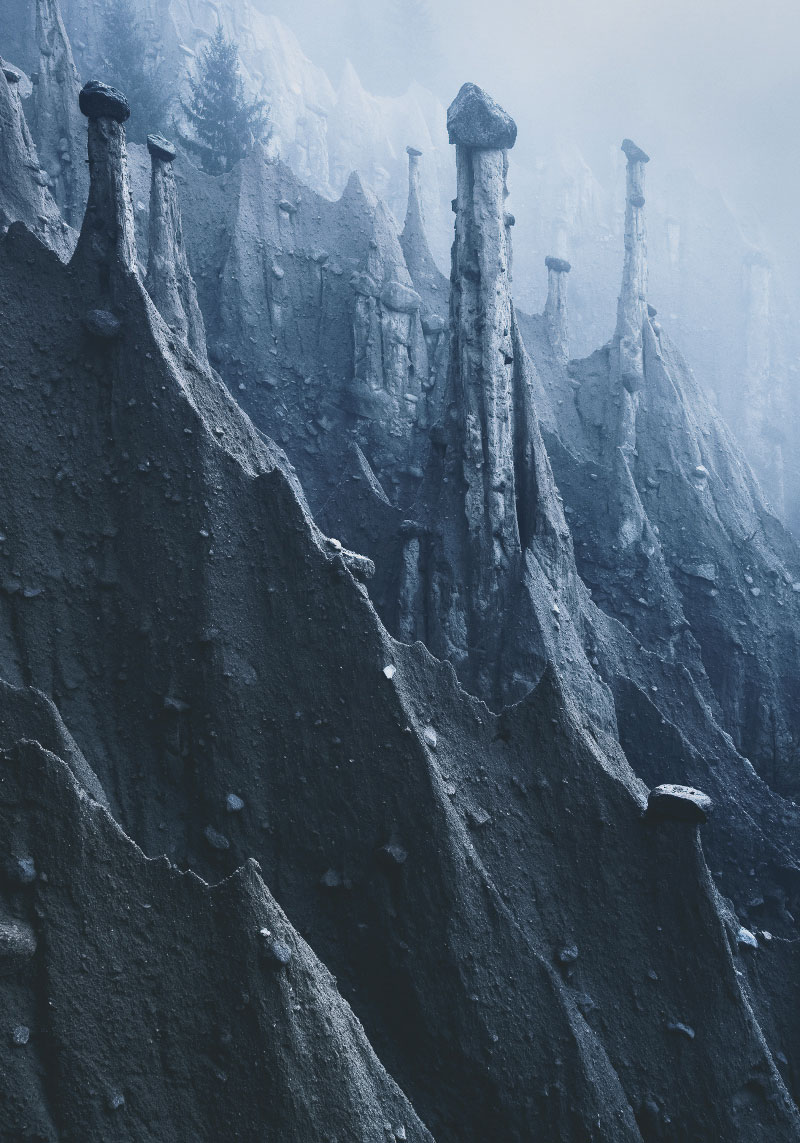 The Earth Pyramids of Italy: Where Boulders Perch Atop Pillars of Clay ...