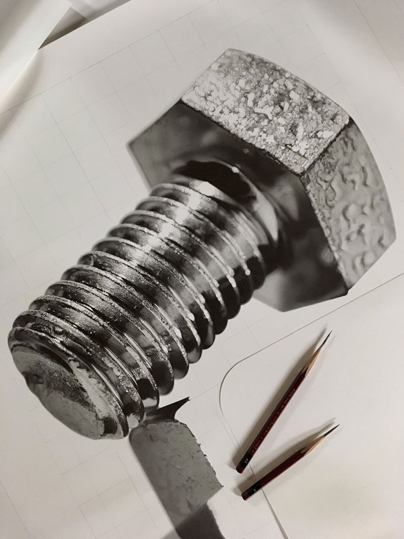 Highly Detailed Close-Ups of Amazing Hyper Realistic Pencil Drawings ...