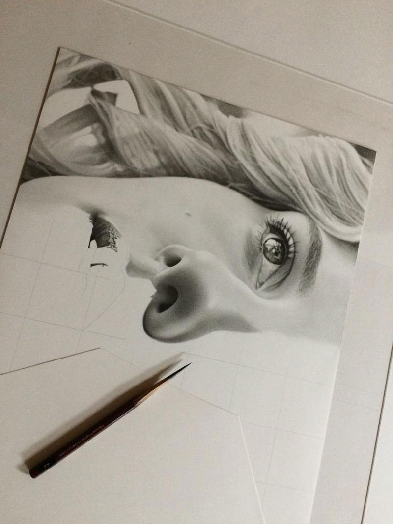 Highly Detailed Close-Ups of Amazing Hyper Realistic Pencil Drawings ...