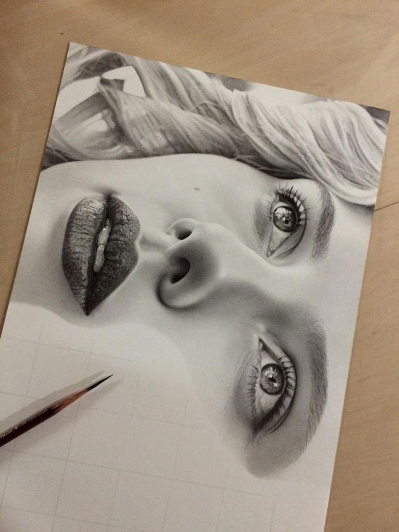 Highly Detailed Close-Ups of Amazing Hyper Realistic Pencil Drawings ...
