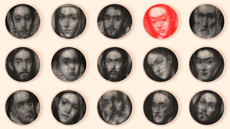 Renaissance Portraits Made From Single Thread on Circular Loom ...