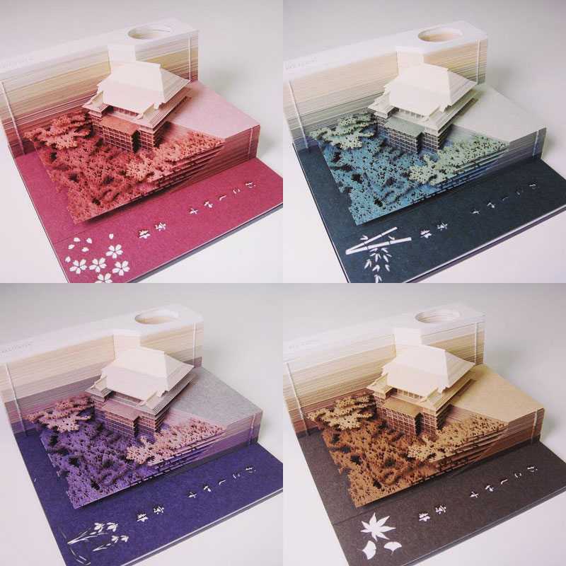 Laser Cut Notepads That Slowly Reveal Artworks As They Get Used ...