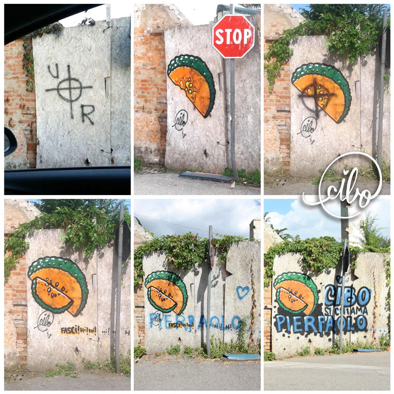 This Street Artist is Fighting Nazis With Giant Images of Food ...