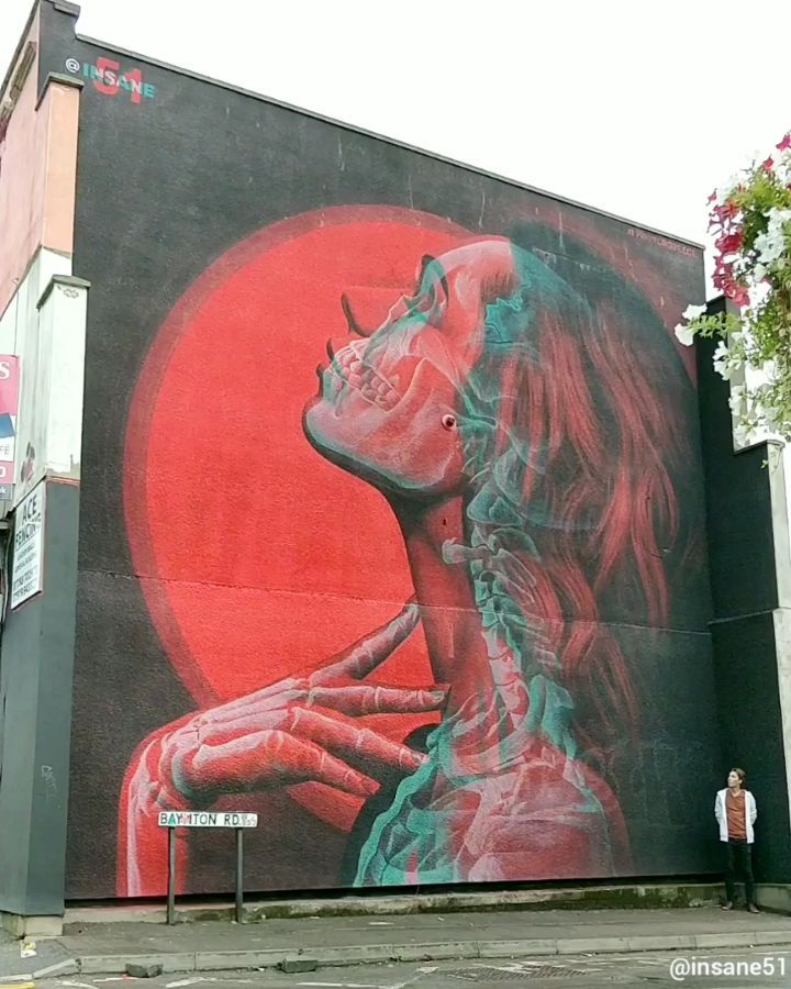 Double Exposure Murals That Show Multiple Artworks with 3D Glasses ...