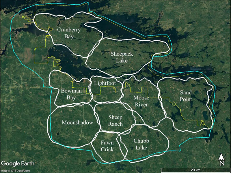 Amazing Map Uses GPS Locations to Show How Territorial Wolf Packs Are » TwistedSifter