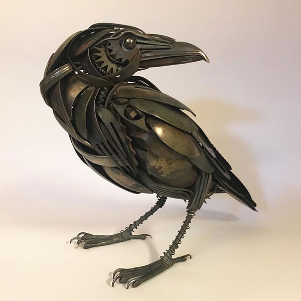 Matt Wilson Upcycles Old Utensils Into Beautiful Birds (23 Photos ...
