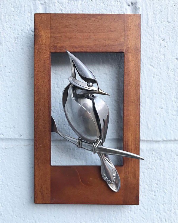 Matt Wilson Upcycles Old Utensils Into Beautiful Birds (23 Photos ...