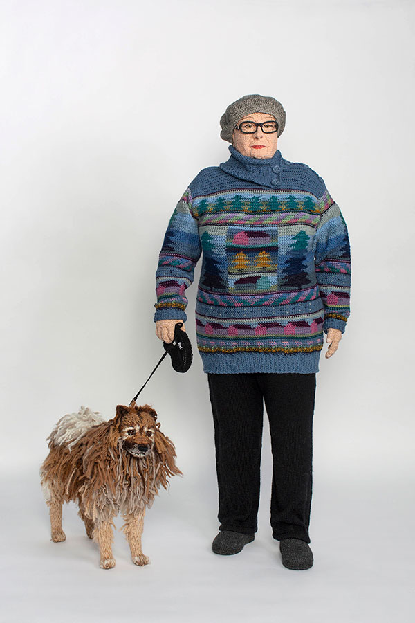 Surreal Photos of People Posing With Their Life-Size Crochet Double ...