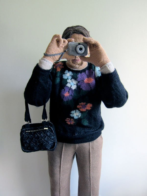 Surreal Photos of People Posing With Their Life-Size Crochet Double ...