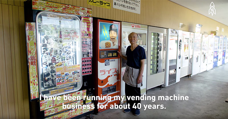 Japanese Farmer Grows His Own Rice For His Lone Curry Vending Machine ...