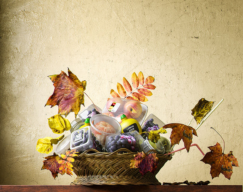 Classic Still Life Paintings; Only the Food is Wrapped in Plastic ...