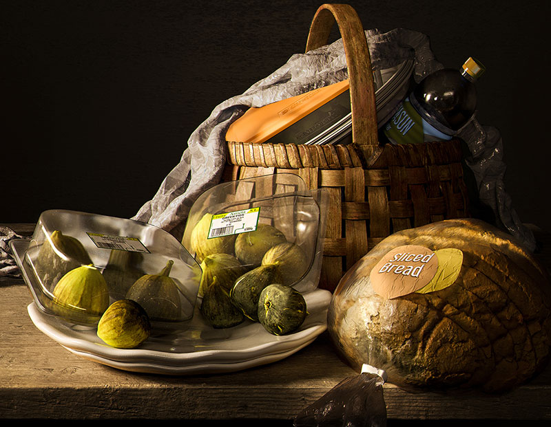 Classic Still Life Paintings; Only the Food is Wrapped in Plastic ...