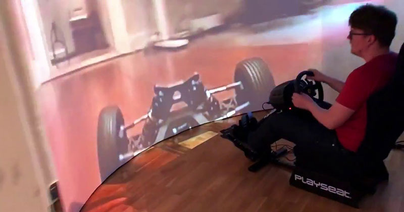 Driving an RC Car From Inside a Cylindrical Dome Projector - TwistedSifter