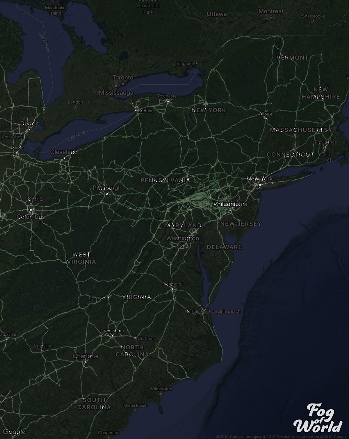 A Truck Driver Recorded His Travels Since 2012 and Mapped the Results ...