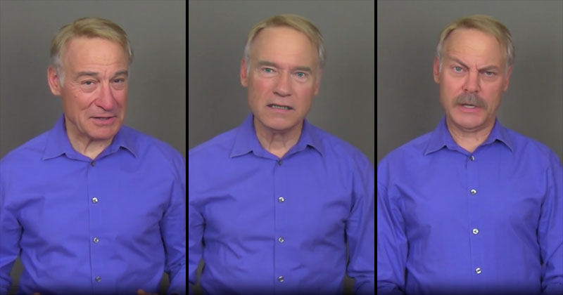 An Impressionist Recites a Poem in 20 Celebrity Voices While Being ...