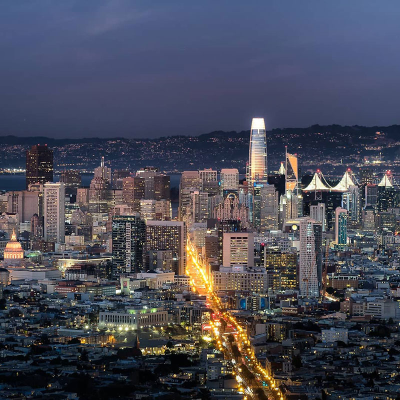 A Sunset Photo of San Francisco That Shows the Passage of Time ...