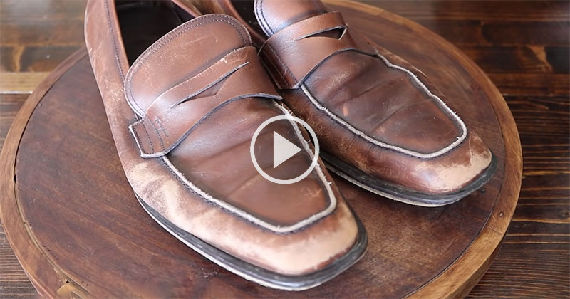 Cobbler Masterfully Restores the Most Beat Up Ferragamo Loafers You’ve ...