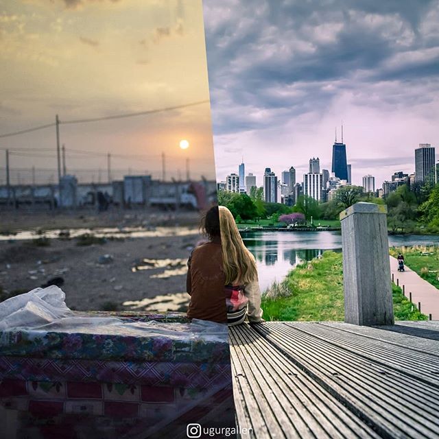 25 Jarring Photo Collages of People That Live Completely Different ...