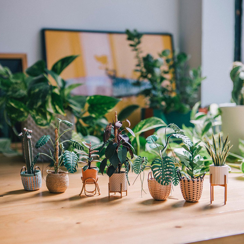 These Miniature Potted Plants Made from Paper are Just Adorable ...