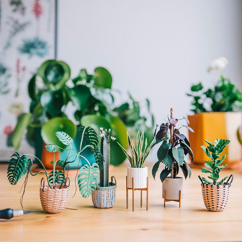 These Miniature Potted Plants Made from Paper are Just Adorable ...