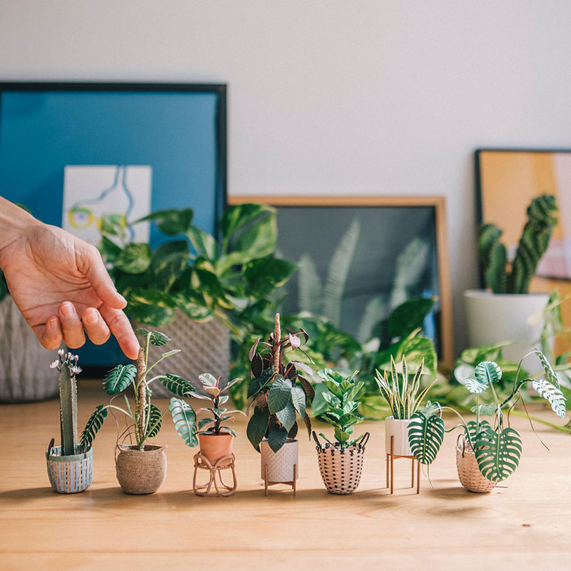 These Miniature Potted Plants Made from Paper are Just Adorable ...