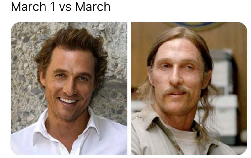 These “March 1 vs April 1” Posts Perfectly Capture How Intense the Last ...