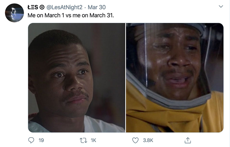 These “March 1 vs April 1” Posts Perfectly Capture How Intense the Last ...