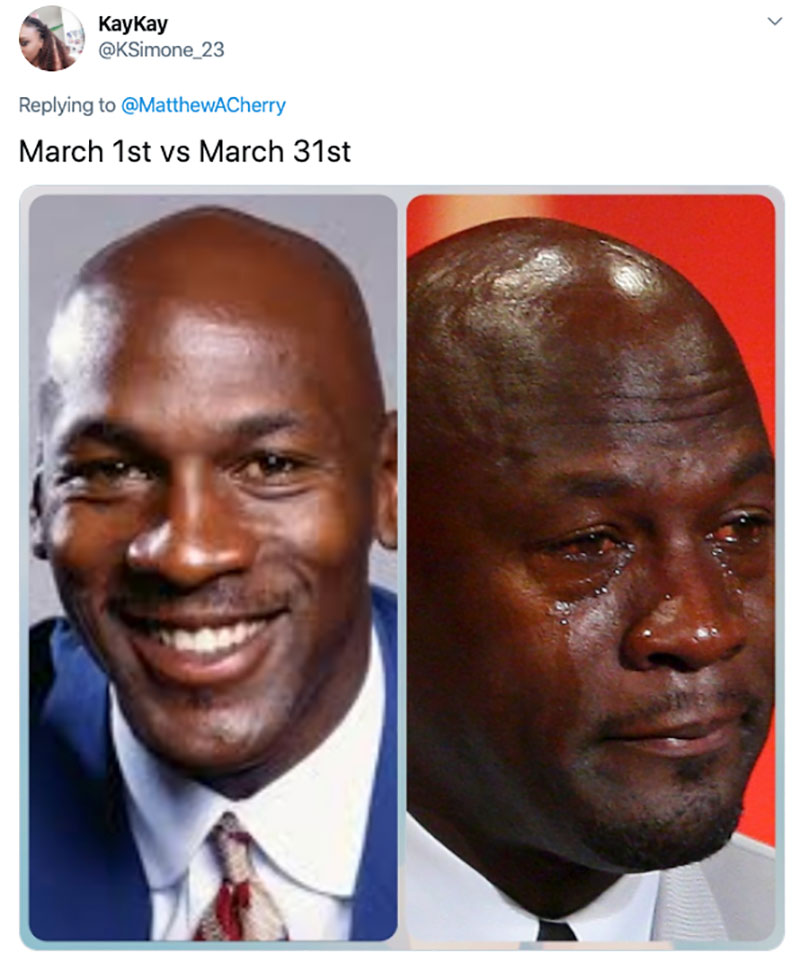 These “March 1 vs April 1” Posts Perfectly Capture How Intense the Last ...