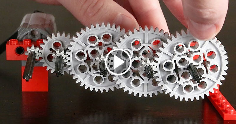 This Guy Made a Googol to 1 Gear Reduction Machine Entirely Out of LEGO ...