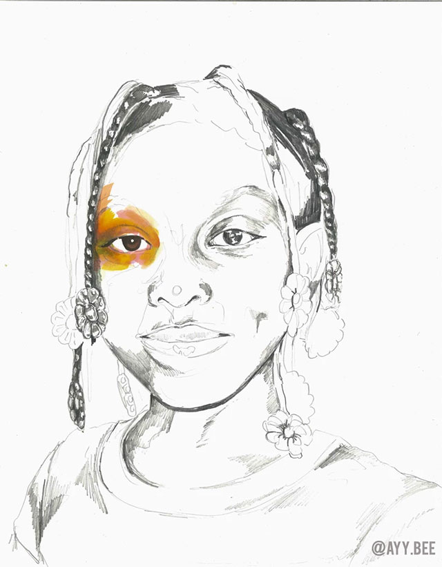 Artist Channels Grief Into Unfinished Portraits Where 1 Year of Life ...