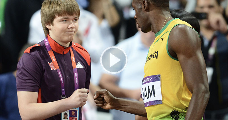 Unilad Good Guy Usain Bolt Being Cool With The Guy Who